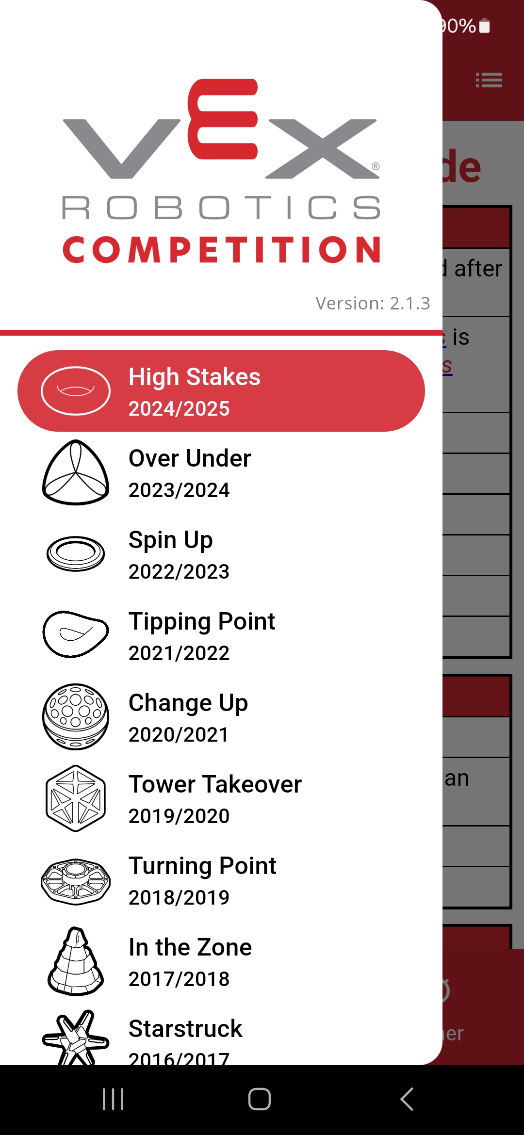Mobile Apps for VEX Robotics Competitions – VURC