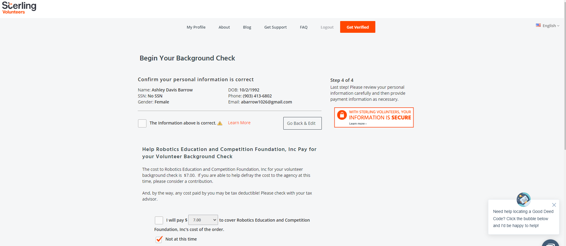 Background Check Process – VURC